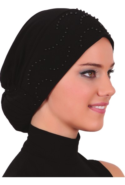 Fidan Bone Topuzlu Siyah Hazır Türban Tesettür Bone Fidan Bone Topuzlu Siyah Hazır Türban Tesettür Bone