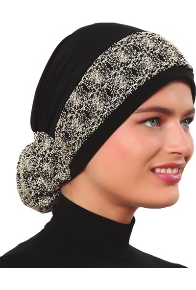 Fidan Bone Topuzlu Buklet Siyah Bej Hazır Türban Tesettür Bone Fidan Bone Topuzlu Buklet Siyah Bej Hazır Türban Tesettür Bone