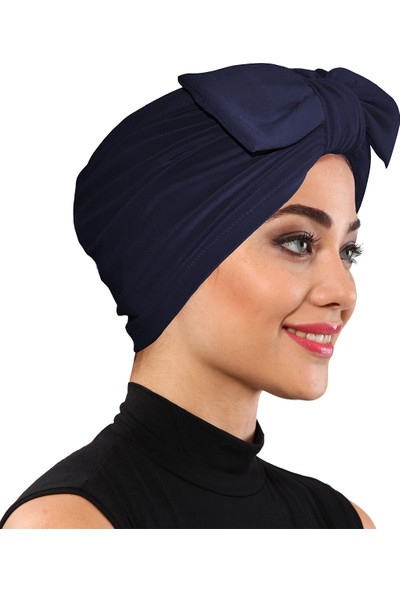 Fidan Sandy Fiyonklu Lacivert Tesettür Bone Fidan Sandy Fiyonklu Lacivert Tesettür Bone