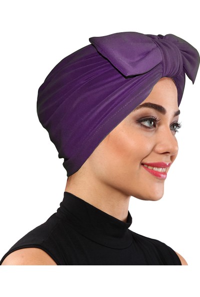 Fidan Bone Sandy Fiyonklu Mor Hazır Türban Tesettür Bone Fidan Bone Sandy Fiyonklu Mor Hazır Türban Tesettür Bone