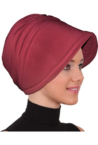 Fidan Bone Sandy Şapka Bordo Hazır Türban Tesettür Bone Fidan Bone Sandy Şapka Bordo Hazır Türban Tesettür Bone