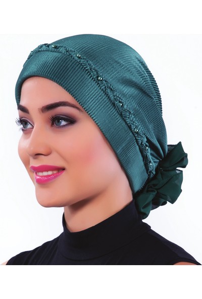 Fidan Plise Burgulu Hürrem Rengi Tesettür Bone Fidan Plise Burgulu Hürrem Rengi Tesettür Bone