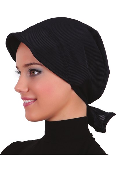 Fidan Bone Plise Şapka Lacivert Hazır Türban Tesettür Bone Fidan Bone Plise Şapka Lacivert Hazır Türban Tesettür Bone