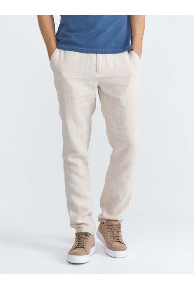 Xint Keten Slim Fit Pantolon