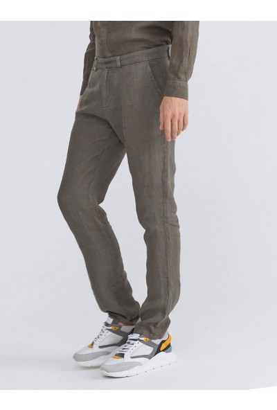 Xint Keten Slim Fit Pantolon
