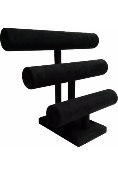 İsdeksan 3 Katmanlı Lüks Bilezik Bileklik ve Saat Standı