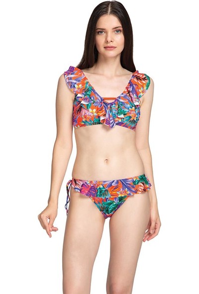 Dagi Oranj Volanlı Bikini Takım Dagi Oranj Volanlı Bikini Takım