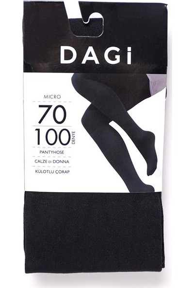 Dagi Siyah Micro 70 Külotlu Çorap Dagi Siyah Micro 70 Külotlu Çorap