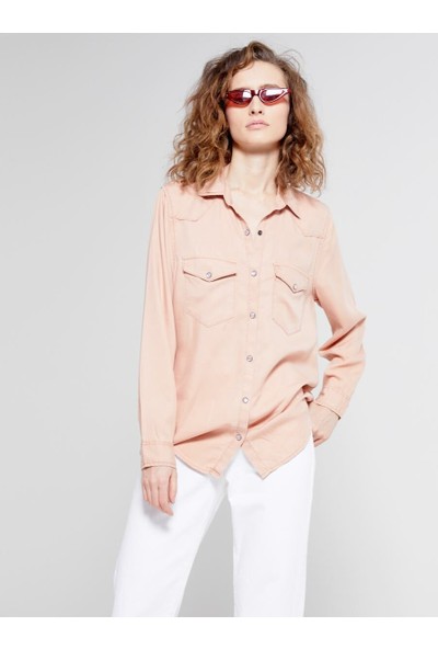 LTB Olıvıa Rose Dust Wash Kadın Jeans Gömlek LTB Olıvıa Rose Dust Wash Kadın Jeans Gömlek
