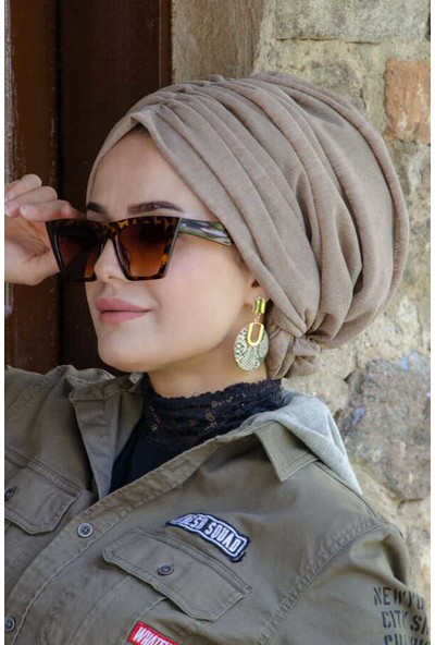 Aişe Tesettür Vizon Tokalı Bone