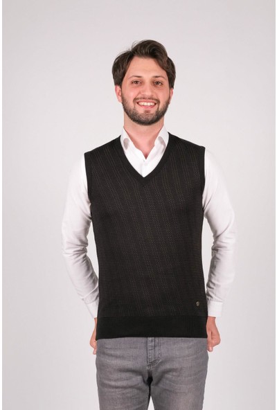 Çizgi Triko Erkek V Yaka Çizgili Triko Süveter Desenli Dokuma Çelik Örgü Çizgi Triko Erkek V Yaka Çizgili Triko Süveter Desenli Dokuma Çelik Örgü