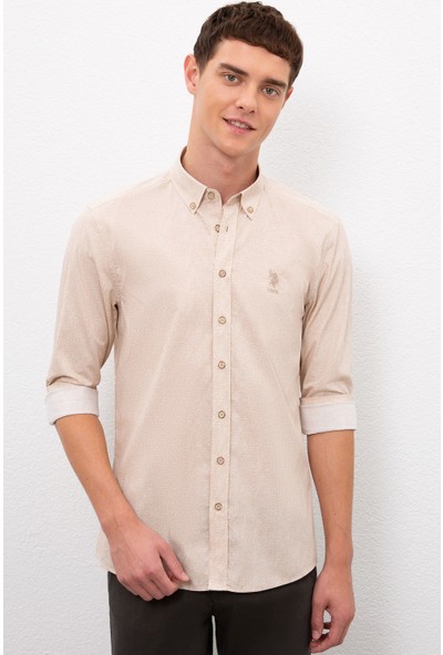 U.S. Polo Assn. Erkek Beyaz Gömlek Uzunkol 50219614-VR085 U.S. Polo Assn. Erkek Beyaz Gömlek Uzunkol 50219614-VR085