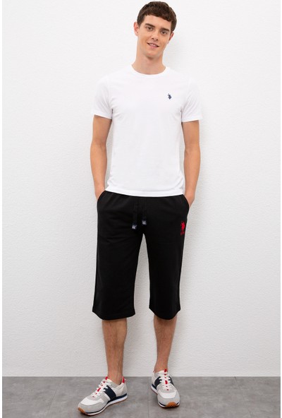 U.S. Polo Assn. Erkek Siyah Örme Şort 50222490-VR046