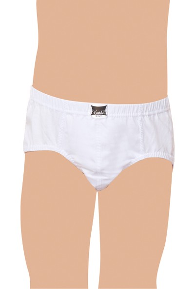 Tutku Erkek Çocuk Beyaz Slip Külot 6'lı Paket Tutku Erkek Çocuk Beyaz Slip Külot 6'lı Paket