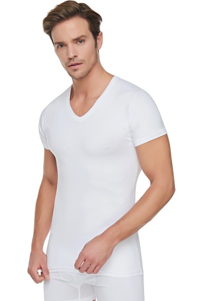 Tutku Erkek Ribana V Yaka Atlet 3'lü Paket