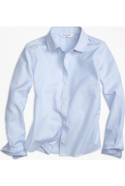 Brooks Brothers Kız Çocuk Açık Mavi Gömlek
