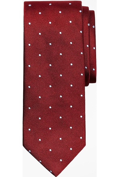 Brooks Brothers Erkek Kırmızı Beyaz Noktalı Kravat Brooks Brothers Erkek Kırmızı Beyaz Noktalı Kravat