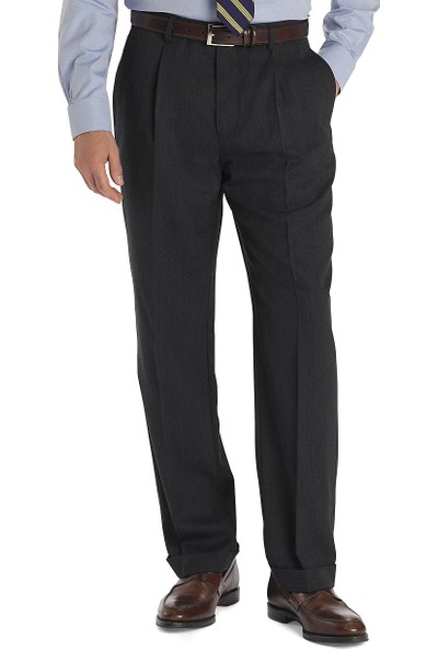 Brooks Brothers Erkek Antrasit Gabardin Pantolon Brooks Brothers Erkek Antrasit Gabardin Pantolon