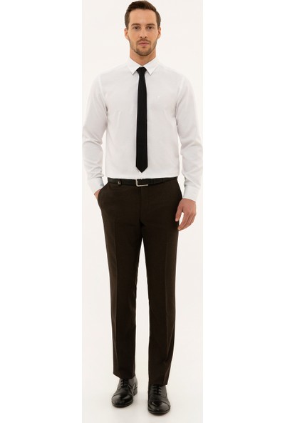 Pierre Cardin Kahverengi Slim Fit Pantolon 50229587-VR029