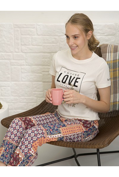 Pierre Cardin Kadın Ekru Pijama Takım 50234440-690