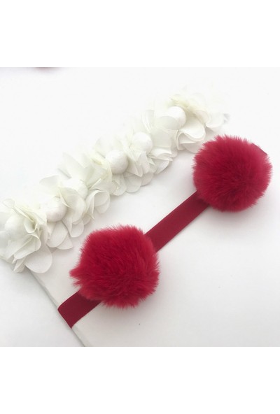 Pampiki Bebek Ponpon Saç Bandı Seti PMPKM9040 Pampiki Bebek Ponpon Saç Bandı Seti PMPKM9040