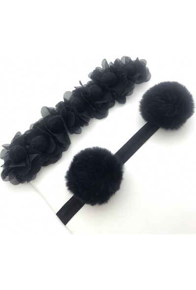 Pampiki Bebek Ponpon Saç Bandı Seti PMPKM9064 Pampiki Bebek Ponpon Saç Bandı Seti PMPKM9064