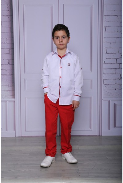 Kostüm Diyarı P. Saten Biyeli Spor Gömlek