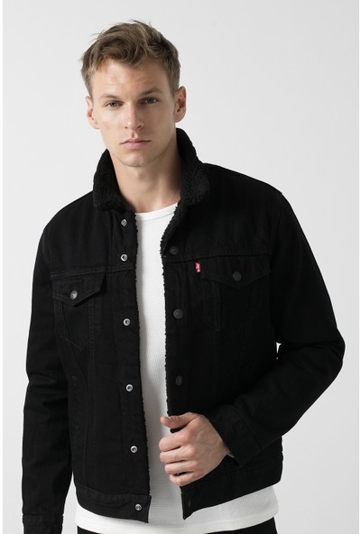 Levi's Erkek Siyah Yağmurluk&Rüzgarlık