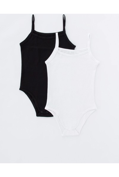 Penti Siyah - Beyaz Teen Basic 2'li Bodysuit Penti Siyah - Beyaz Teen Basic 2'li Bodysuit