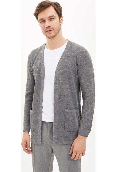 DeFacto Slim Fit Şal Yaka Triko Hırka R1438AZ20AU