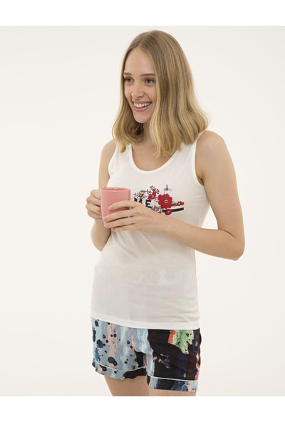 Pierre Cardin Kadın Ekru Şort Takım 50234423-690