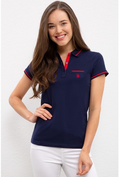 U.S. Polo Assn. Kadın Lacivert T-Shirt 50225753-VR033