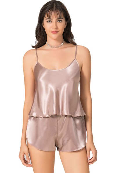 Primoda Kadın İnce Askılı Kısa Şort Takım Sa Gecelik 9089 Primoda Kadın İnce Askılı Kısa Şort Takım Sa Gecelik 9089