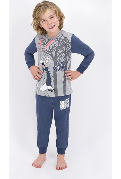 Bugs Bunny Lisanslı Grimelanj Erkek Çocuk Pijama Takımı