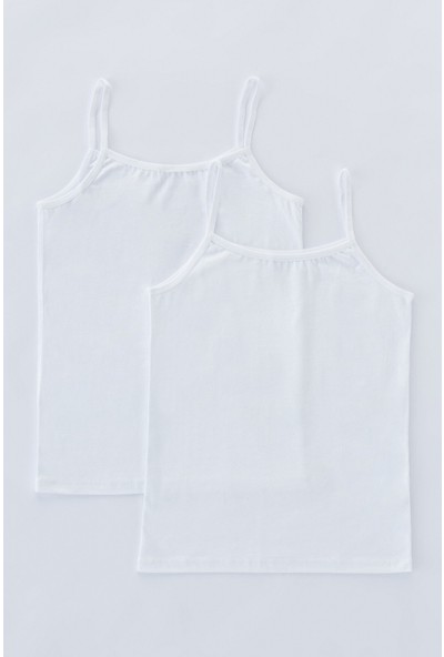 Penti Beyaz Kız Çocuk W Basic 2li Atlet Penti Beyaz Kız Çocuk W Basic 2li Atlet