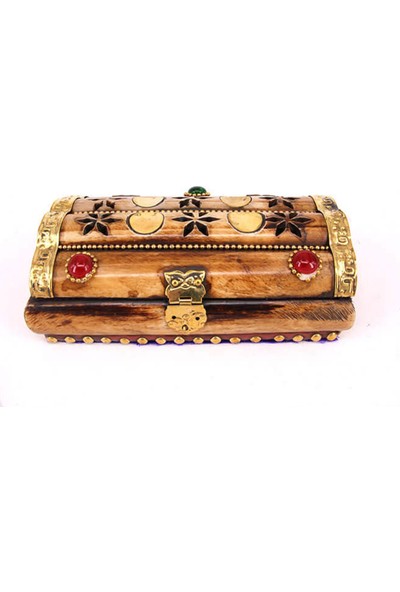 Original Boutique Doğal Kemik Pirinç Işlemeli Kadife Içli Takı Saklama Kutusu Kutu Original Boutique Doğal Kemik Pirinç Işlemeli Kadife Içli Takı Saklama Kutusu Kutu