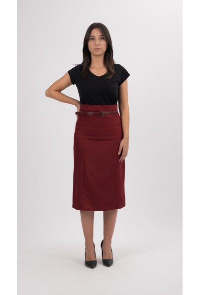 Soralline Bayan Kalem Etek Şanel Boy,75 Cm,astarlı Ofis ETEK,Soralline,762 Bordo Soralline Bayan Kalem Etek Şanel Boy,75 Cm,astarlı Ofis ETEK,Soralline,762 Bordo