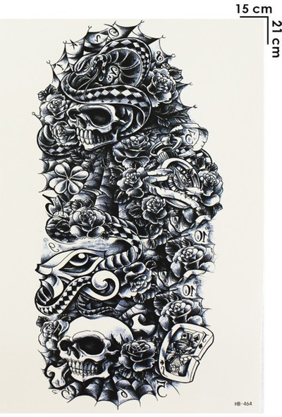 Takıştır Geçici Kurukafa Dövme Tattoo