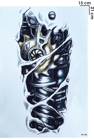 Takıştır Geçici Mekanik Dövme Tattoo