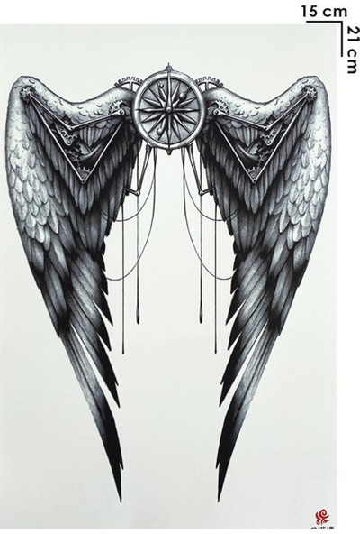 Takıştır Geçici Kanat Dövme Tattoo