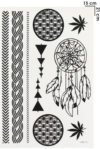 Takıştır Geçici Düş Kapanı Dövme Tattoo