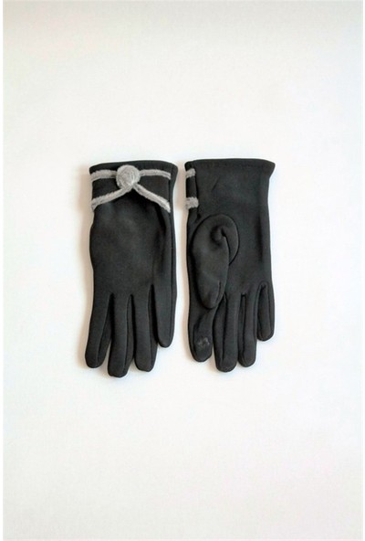 Big White Lacey Içi Polar Kadın Dokunmatik Eldiven