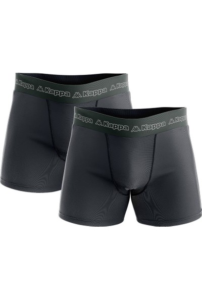 Kappa Erkek Boxer Balsa 2'li Paket Antrasit Melanj Kappa Erkek Boxer Balsa 2'li Paket Antrasit Melanj