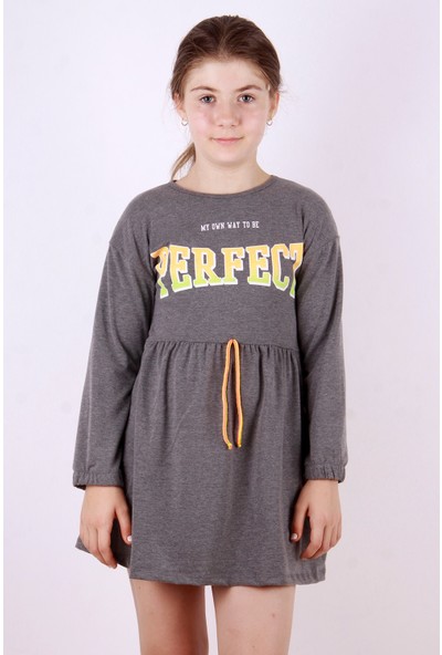 Toontoy Kız Çocuk Perfect Baskılı Elbise