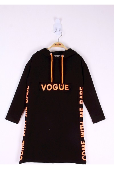Toontoy Kız Çocuk Vogue Baskılı Elbise