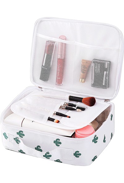 Famıly Co. Kaktüs Desenli Makyaj Çantası