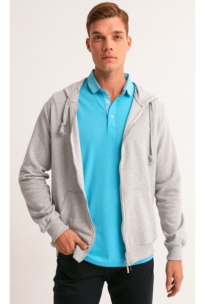 FullaModa Fermuarlı Sweatshirt