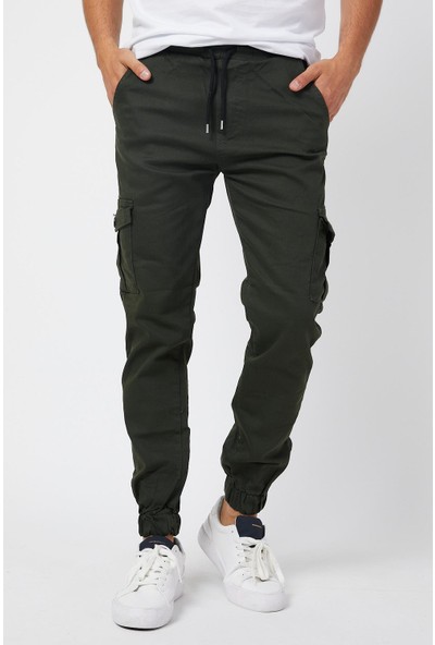 Serseri Slim Fit None Denim Paçaları Lastikli Esnek Kumaş Erkek Kargo Pantolon Serseri Slim Fit None Denim Paçaları Lastikli Esnek Kumaş Erkek Kargo Pantolon