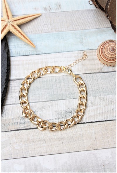 X-lady Accessories Gold Kaplama Orta Boy Gourmet Zincir Halhal X-lady Accessories Gold Kaplama Orta Boy Gourmet Zincir Halhal