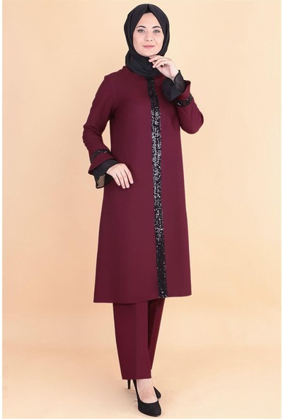Fahima Gamzelim Tunik Pantolon Takım Mürdüm Fhm529 Fahima Gamzelim Tunik Pantolon Takım Mürdüm Fhm529